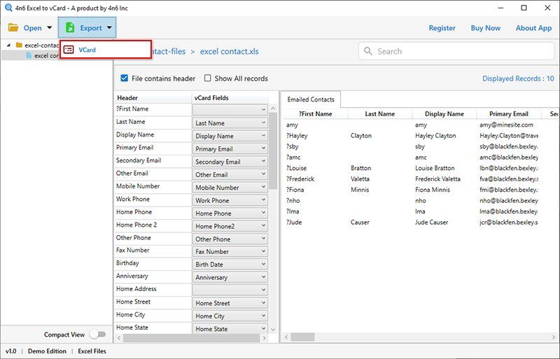 How To Convert Excel To Vcard Vcf Format In Bulk 